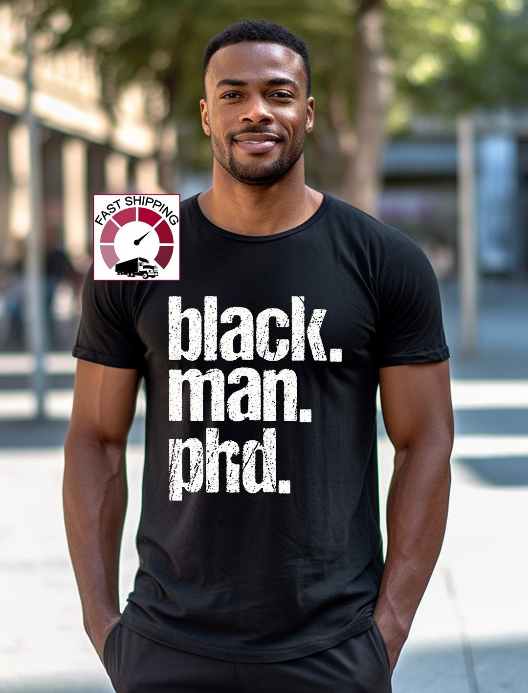 Black Man PHD Shirt,phd Graduation Gift,black Man Doctorate Shirt,black ...