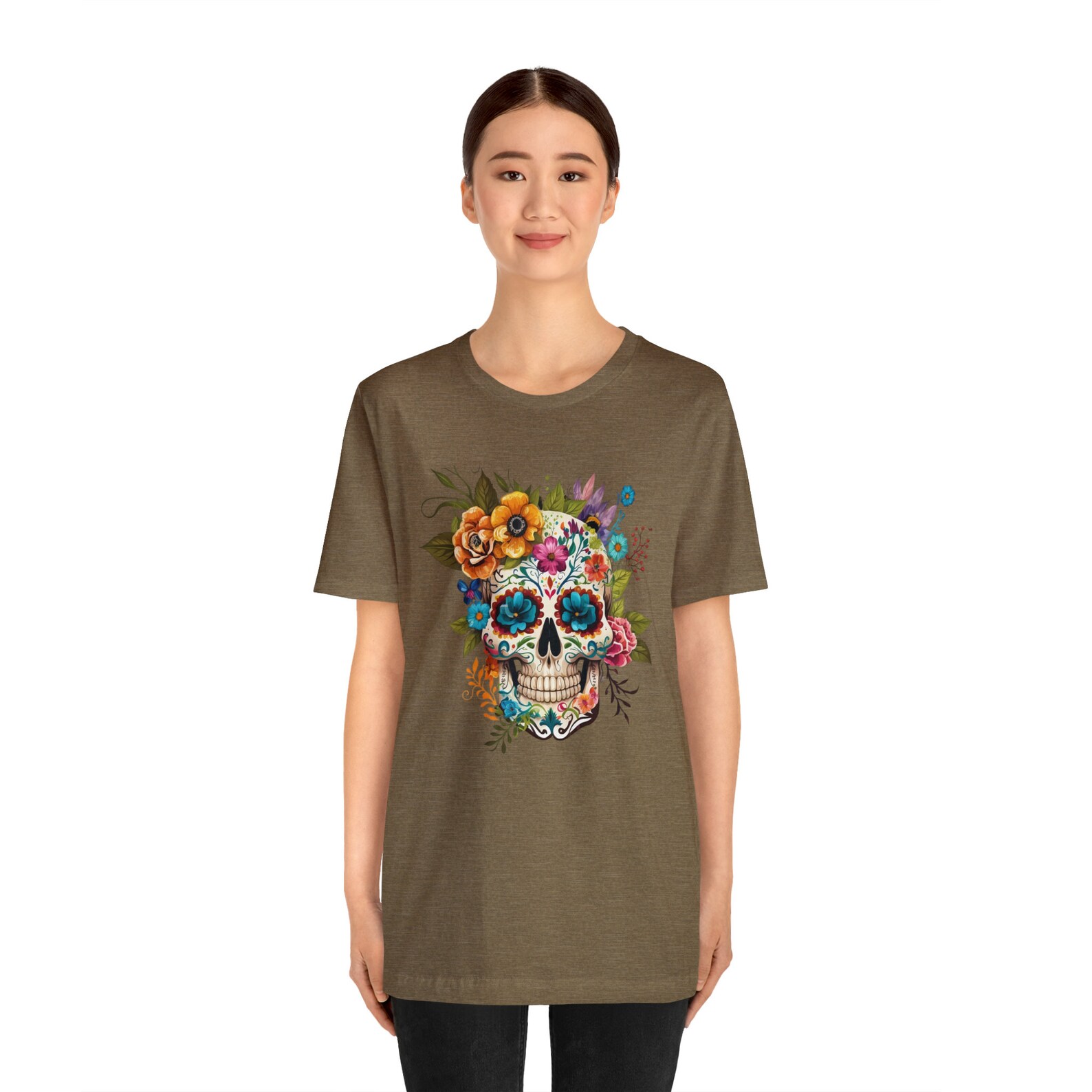Dia De Los Muertos Shirt,sugar Skull Tshirt,hispanic Heritage Month,day ...