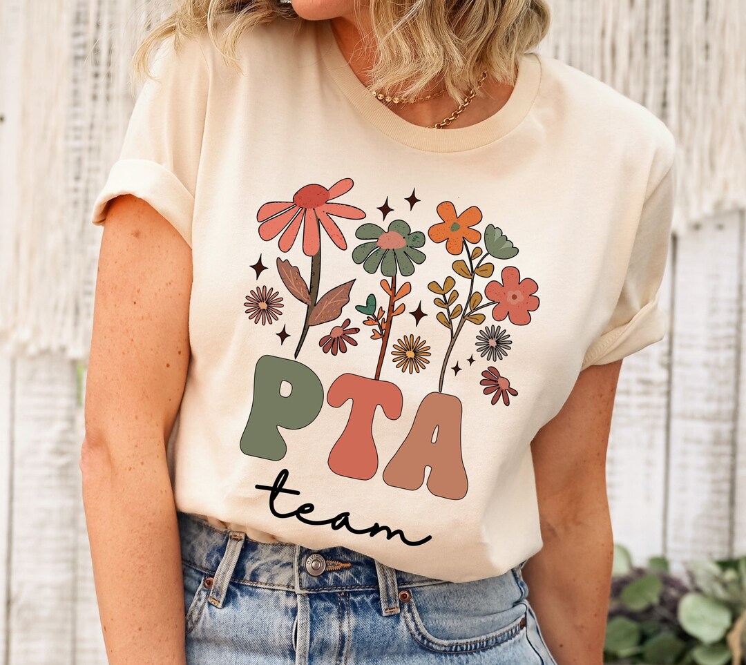 Wildflower PTA Team Shirt,parent Teacher Association Shirt,school Volunteer Tee,pta Parent ...