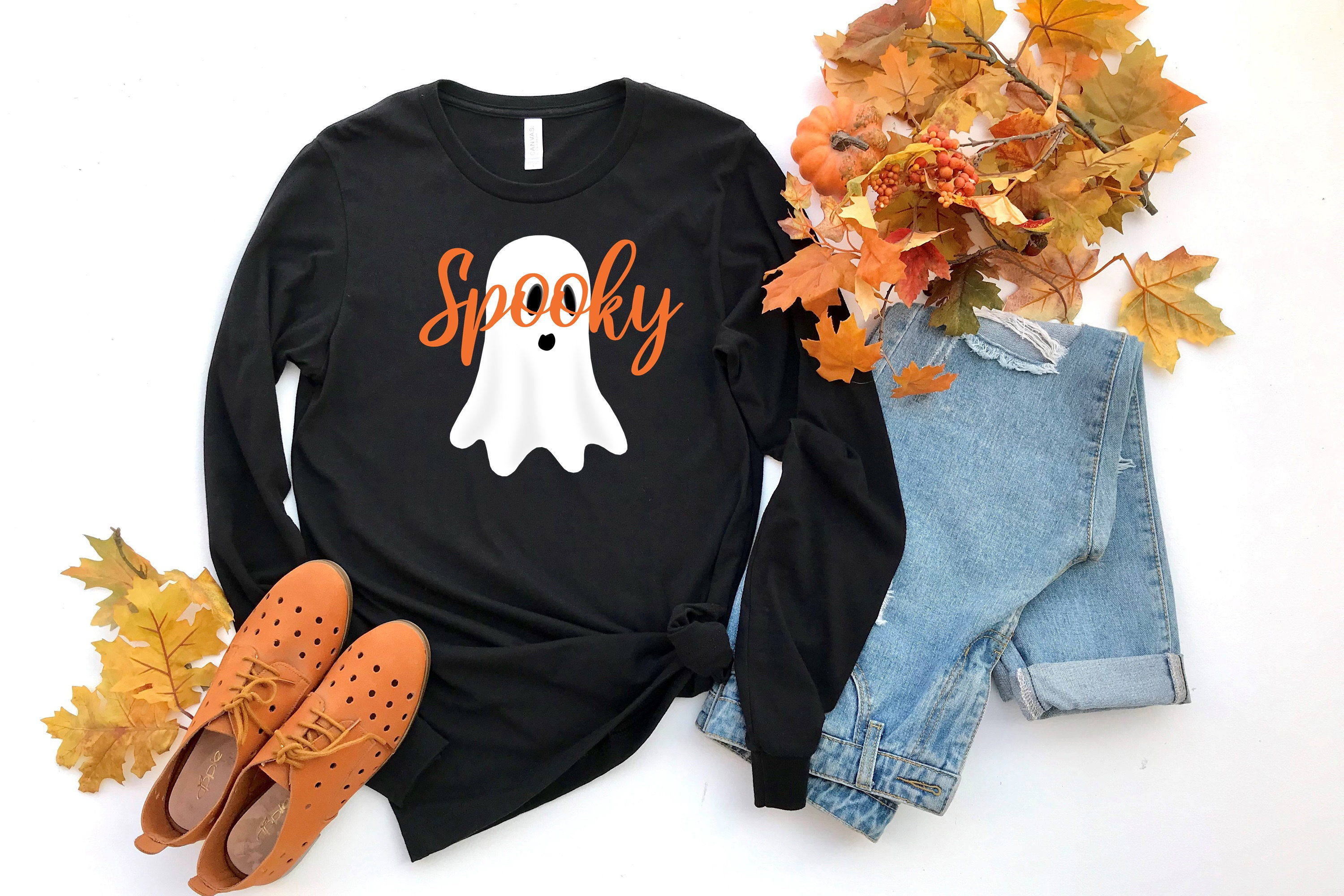 Spooky Shirthalloween Shirthalloween Long Sleeve Shirt | Etsy