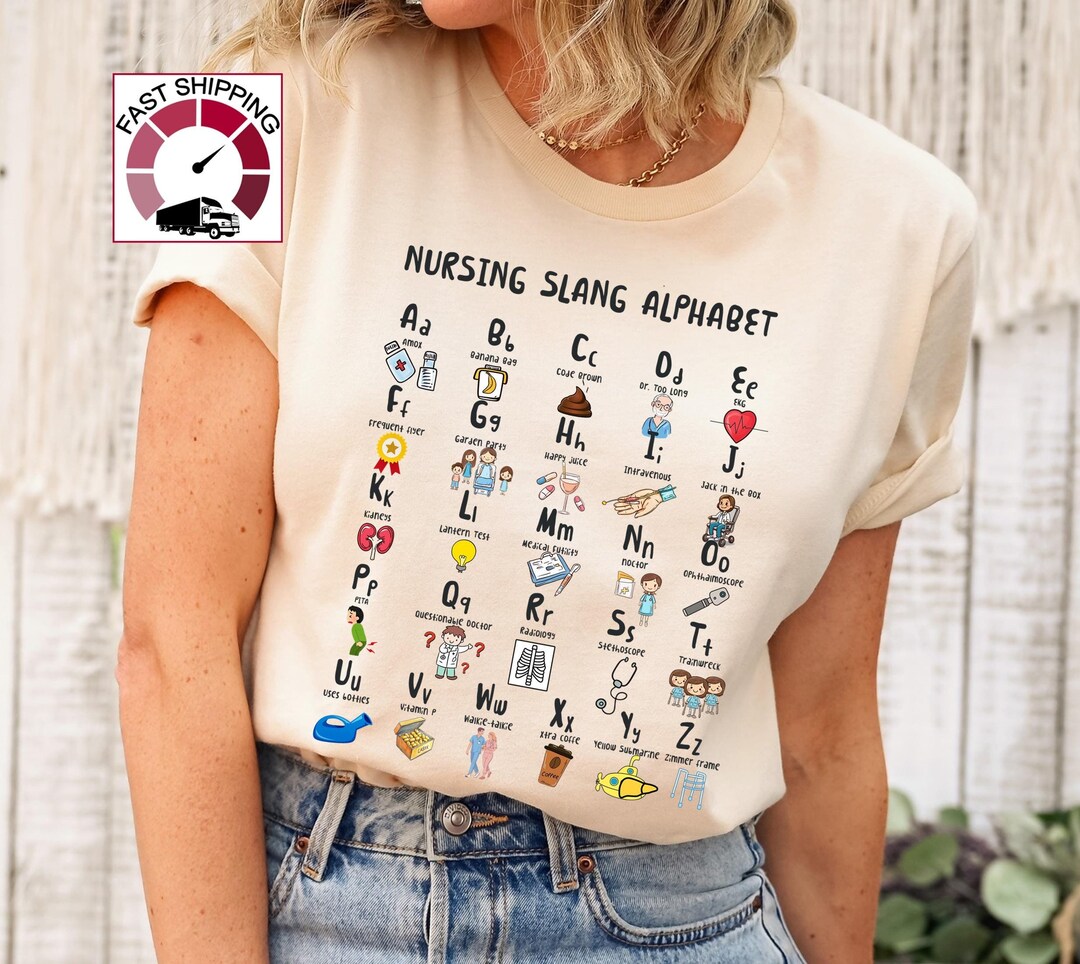 Funny Nurse Alphabet Tshirt,nurse Shirts,nurse Abcs Shirt,registered ...