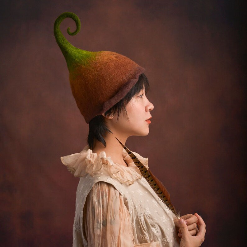 Handmade Wool Felt Fairytale Beret Hat Wizard Hat for Women - Etsy