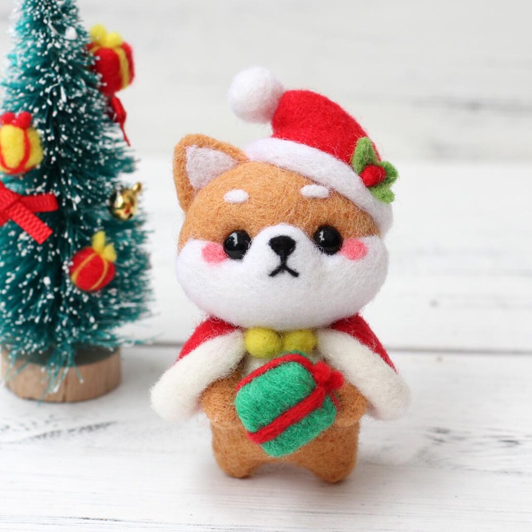 Wool Needle Felted Shiba Inu Starter Kit: DIY Craft Supplies - Etsy