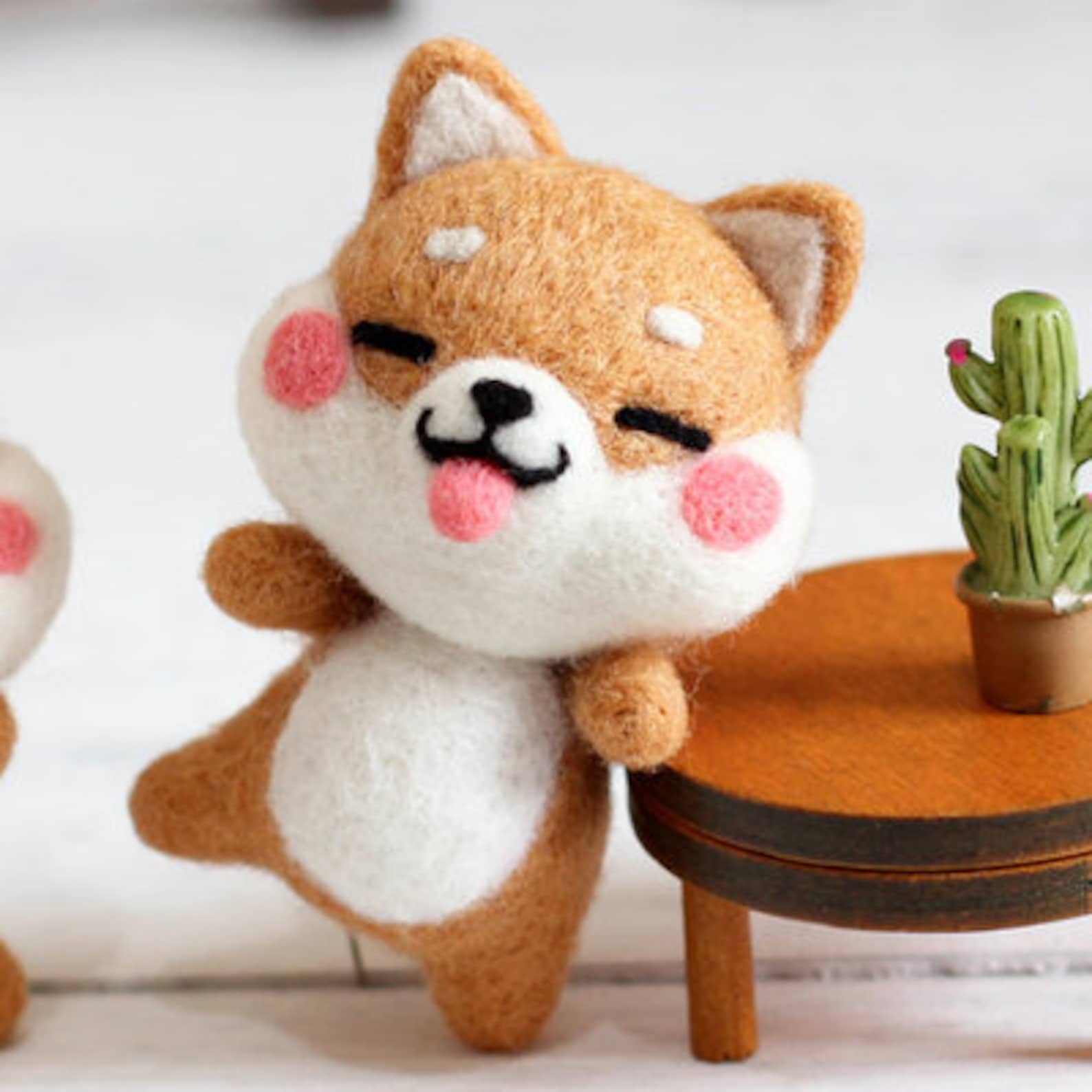 Wool Needle Felted Starter Kit Set Shiba Inu Felt Tool Needle - Etsy
