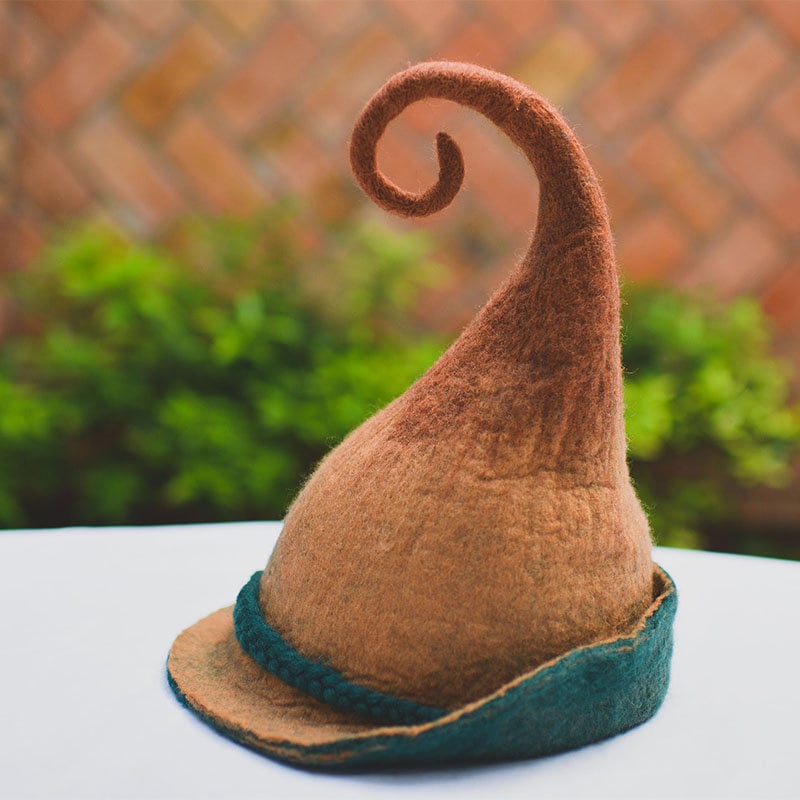 Handmade Wool Felt Wizard Hat: Halloween Costume Headwear - Etsy