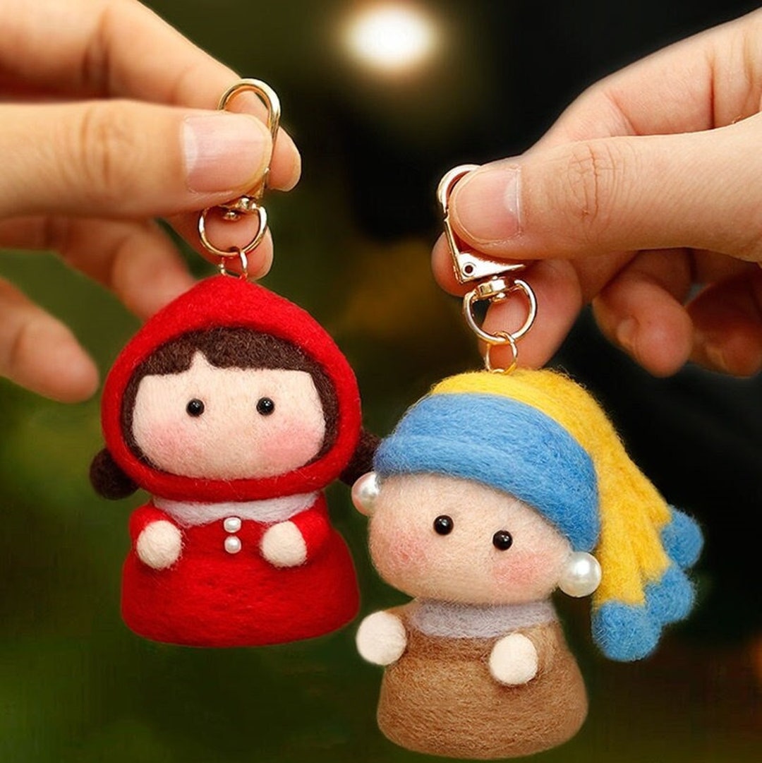 Wool Felt Poke Fun DIY Woolen Pack Decompress Easy to Make Snow White ...