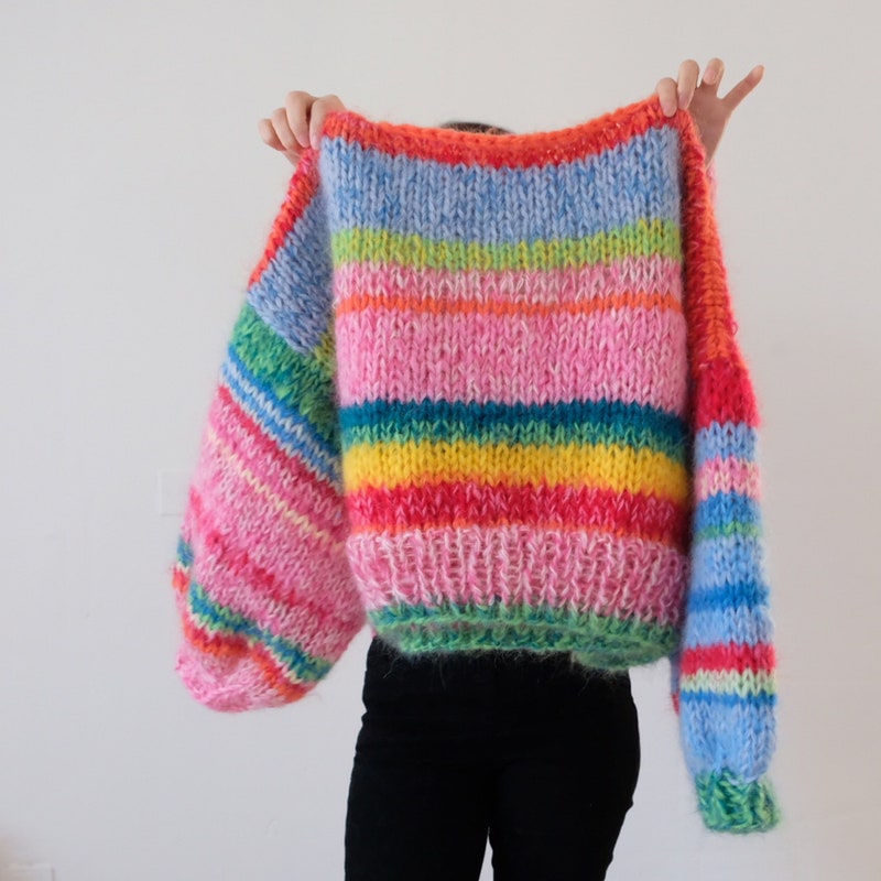 Hand Knit Sweater Women - Etsy
