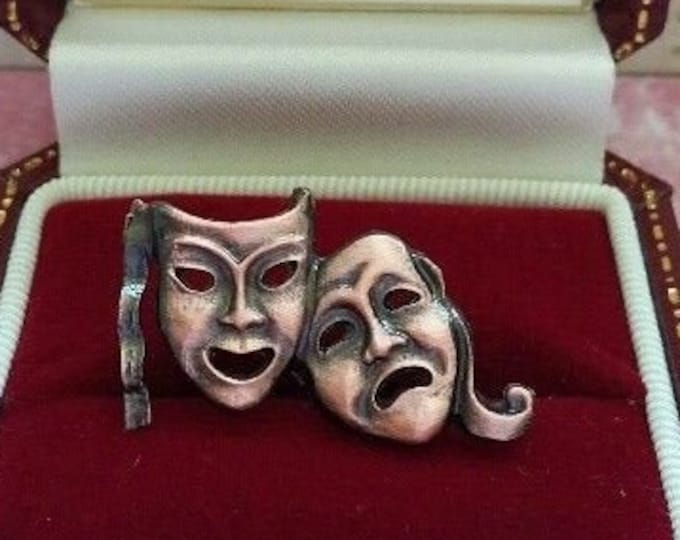 Comedy Tragedy Drama Theatre Mask 25mm Lapel Pin Brooch Badge - Etsy
