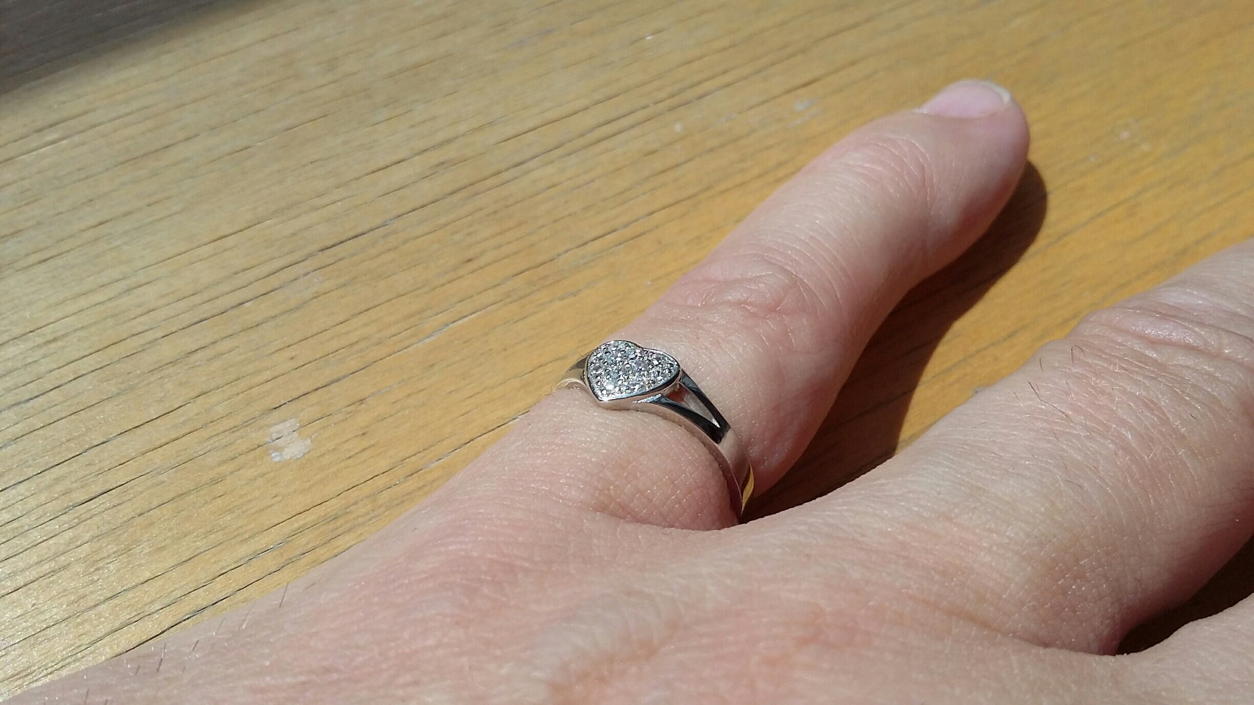 Babies/child/adult Pinkie Finger 925 Stamped Sterling Silver 2mm CZ ...