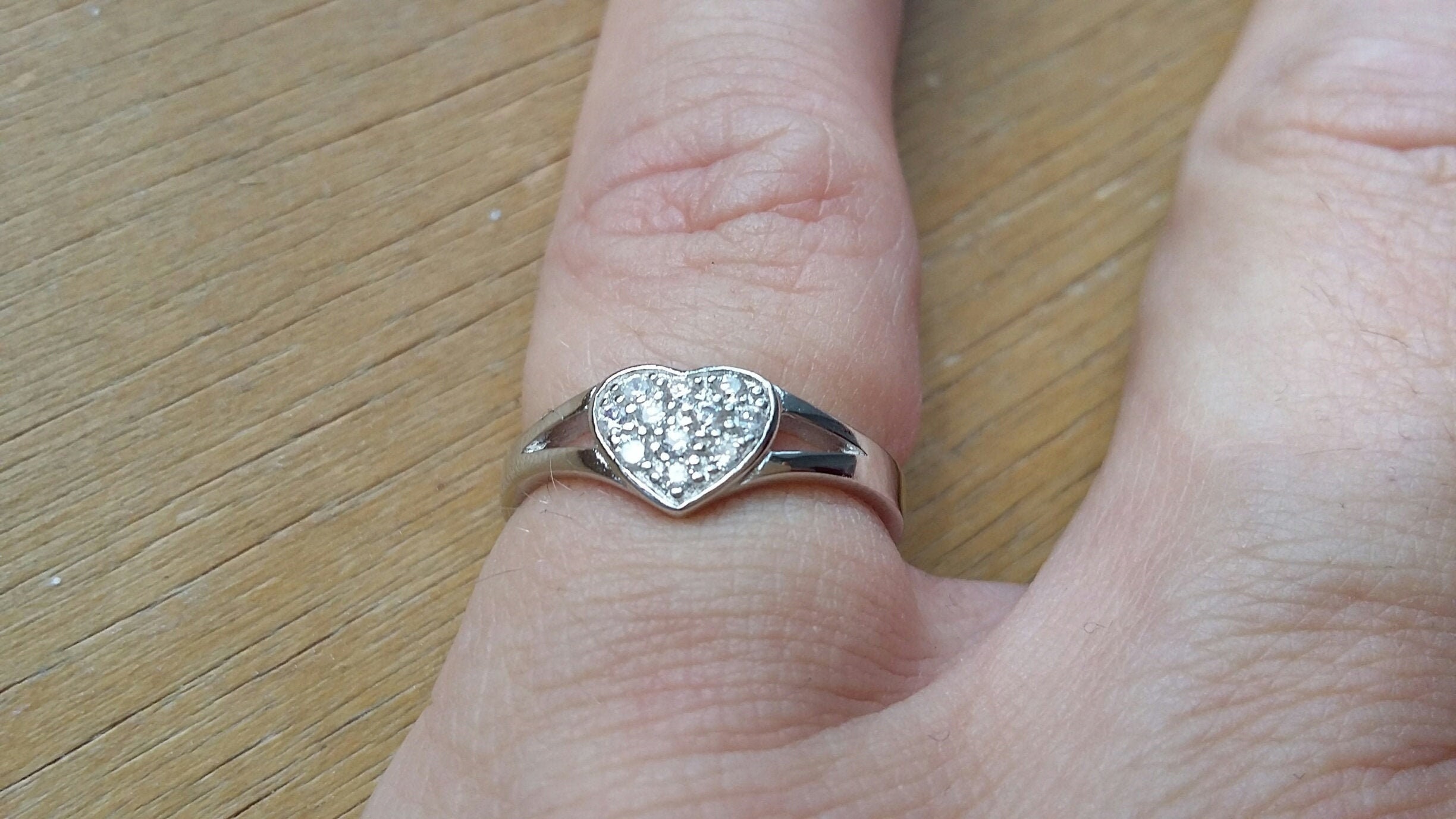Babies/child/adult Pinkie Finger 925 Stamped Sterling Silver 2mm CZ ...