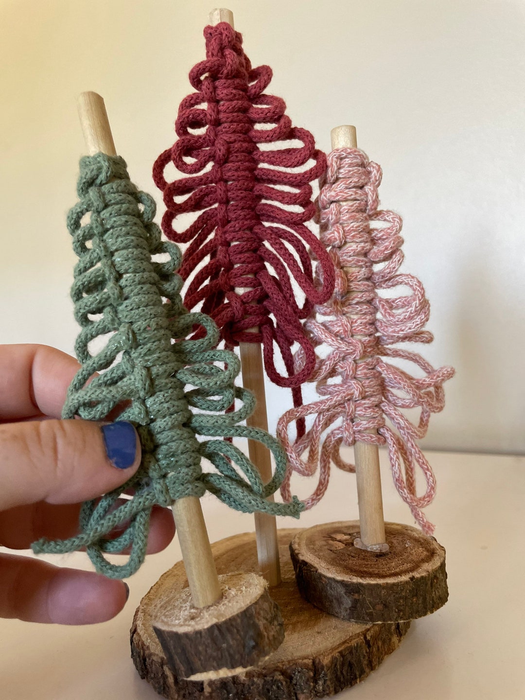 Macrame Christmas Tree Kit, DIY Christmas Decorations, Video Tutorial ...