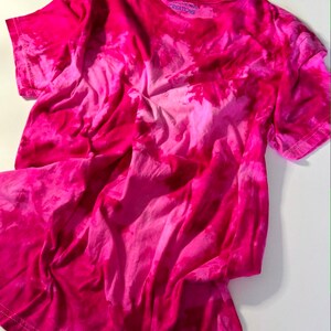 Hot Pink Ice Dyed Shirt - Etsy