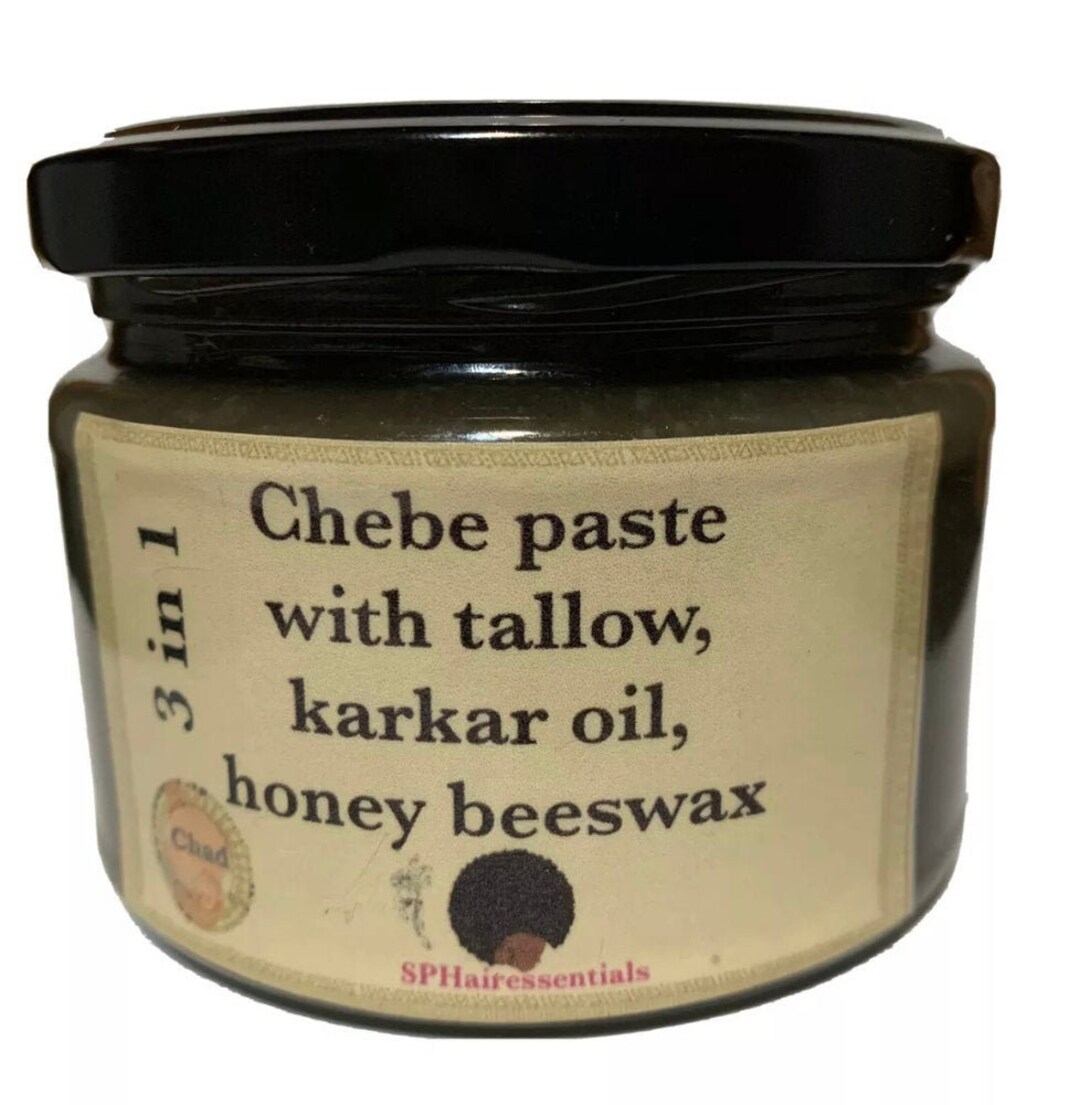 Chebe Hair Paste – Karkar Oil, Honey Beeswax, Tallow - 250ml - Etsy UK