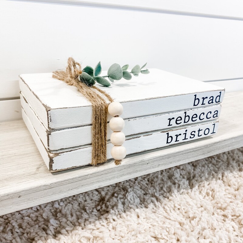 Stacked Books Decor - Etsy