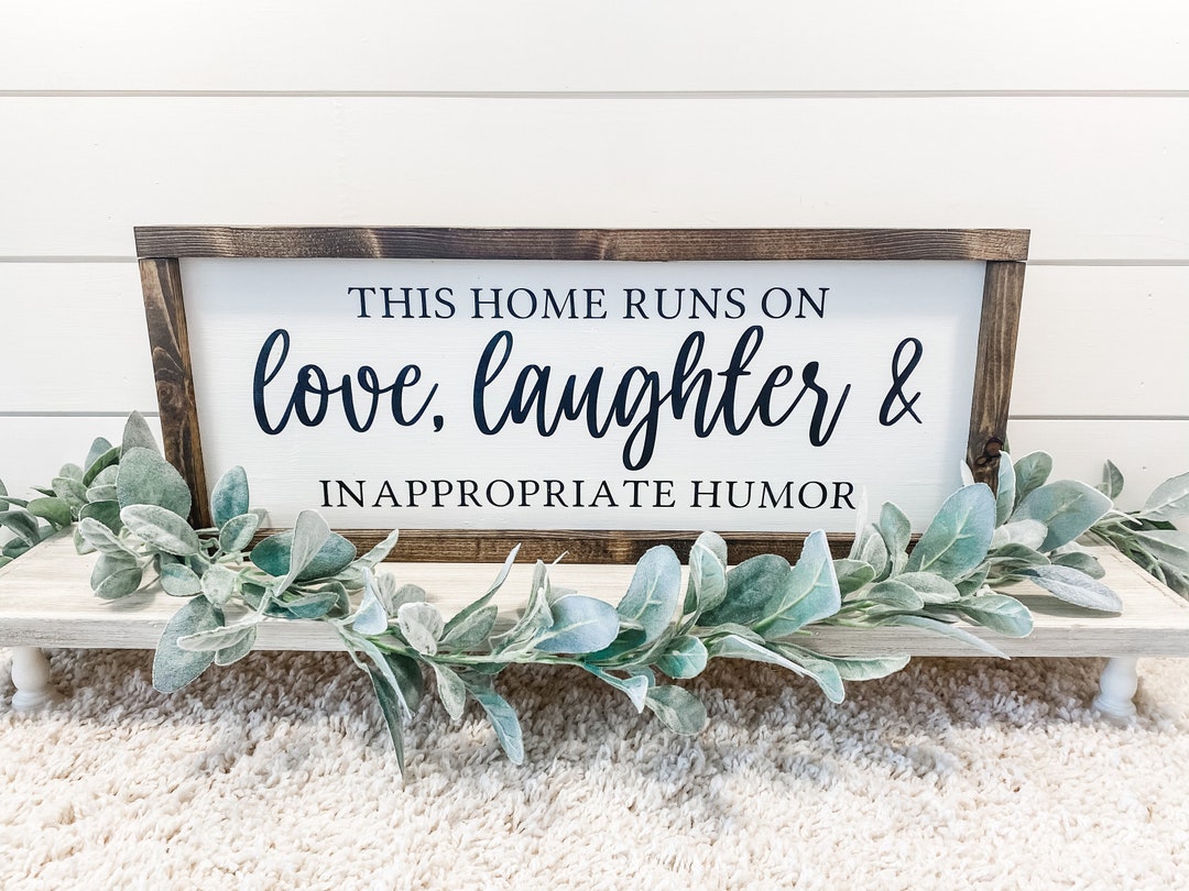 Love Laugher and Inappropriate Humor Sign - Etsy