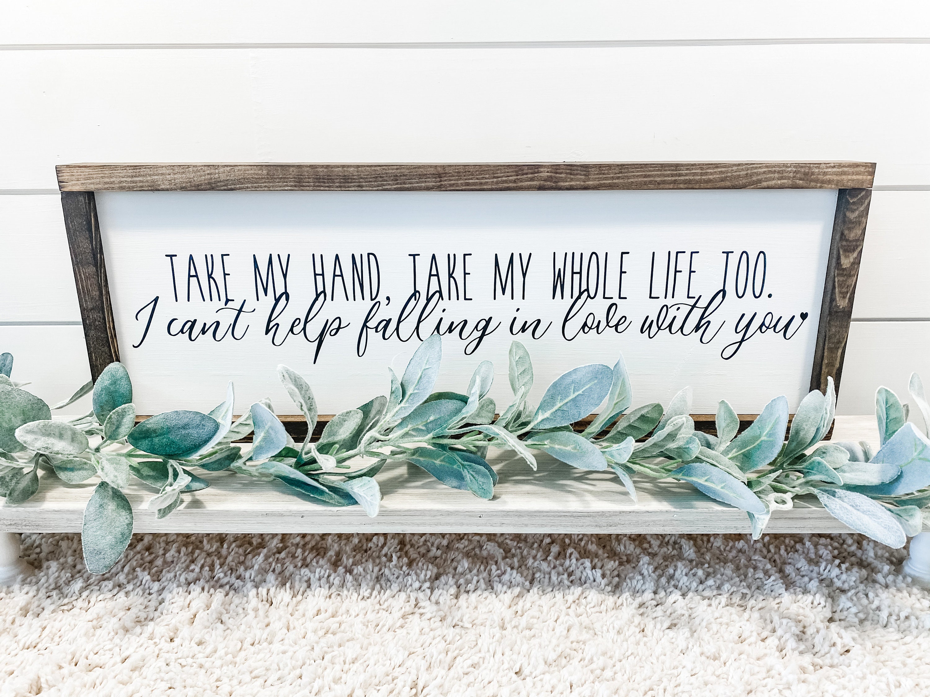 Take My Hand Sign - Etsy