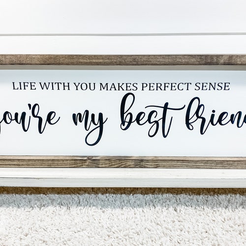 My Best Friend Sign - Etsy