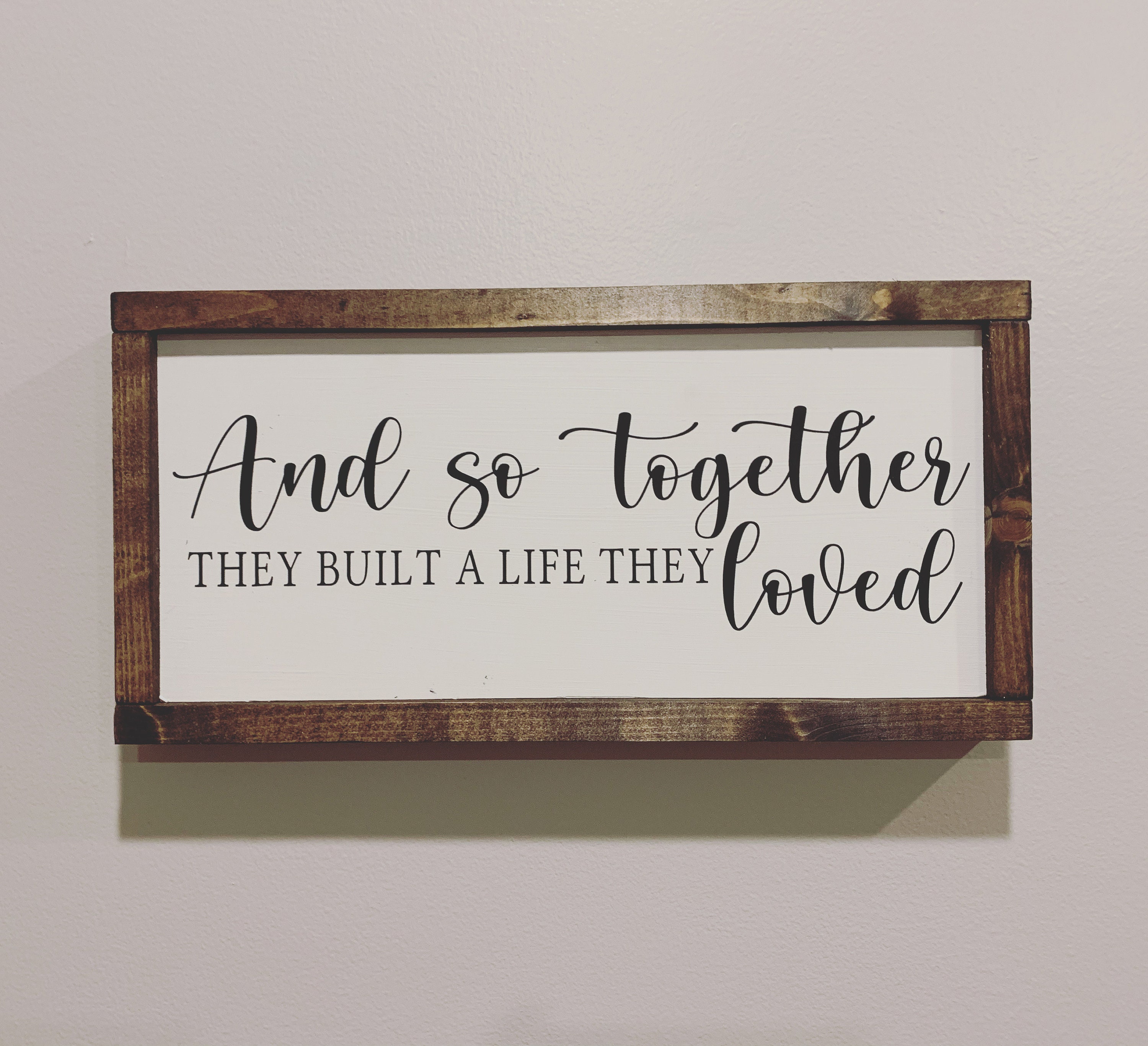And So Together They Built A Life They Loved | Etsy