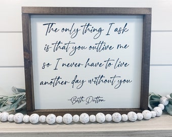 Beth Dutton Sign - Etsy