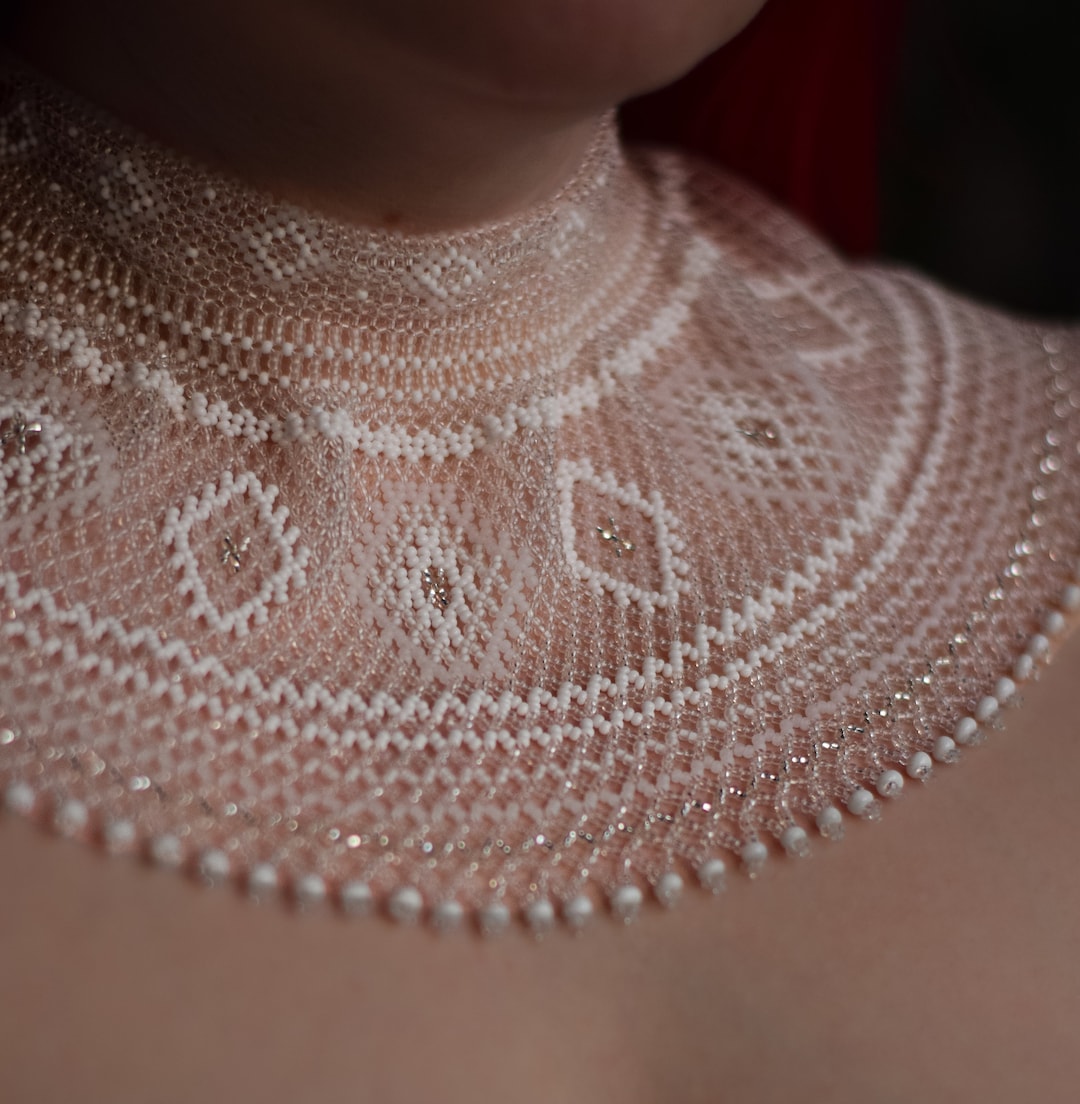Traditional Ukrainian Beaded Sylianka, Wedding Beaded Collar, Seed Bead ...