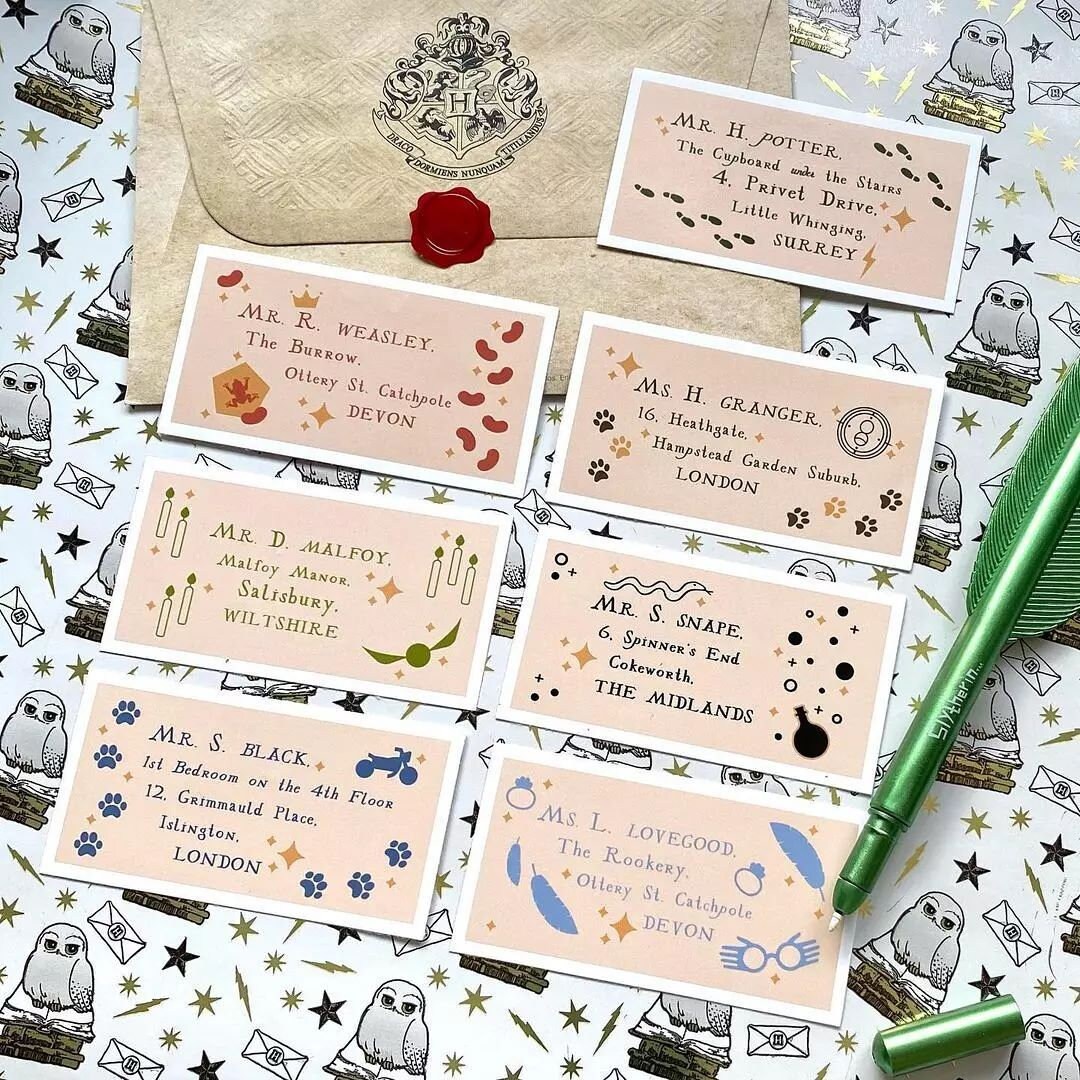 Wizard School Acceptance Letter Inspired Vinyl Stickers - Magical ...