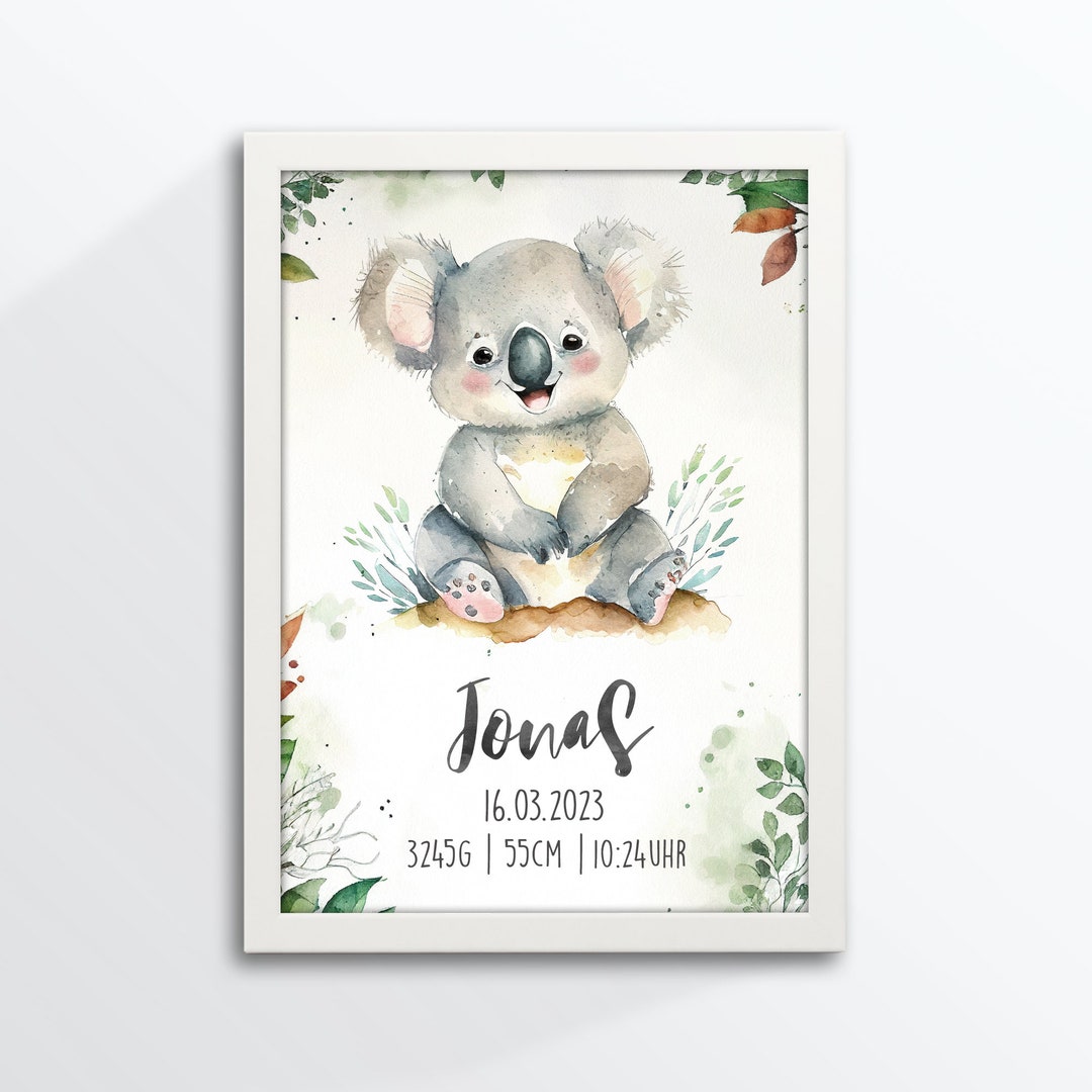 Birth Poster Birth Announcement Birth Chart Birth Dates - Etsy