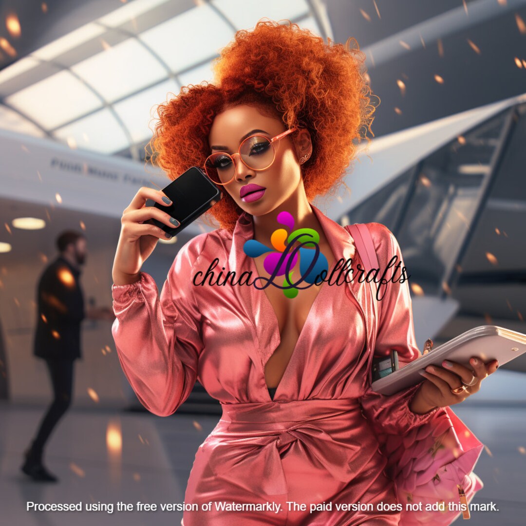 A Beautiful Black Woman Catching Flights Not Feelings. Digital Download ...