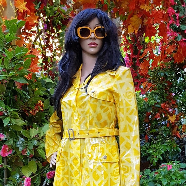 1960s Pvc Rain Mac - Etsy