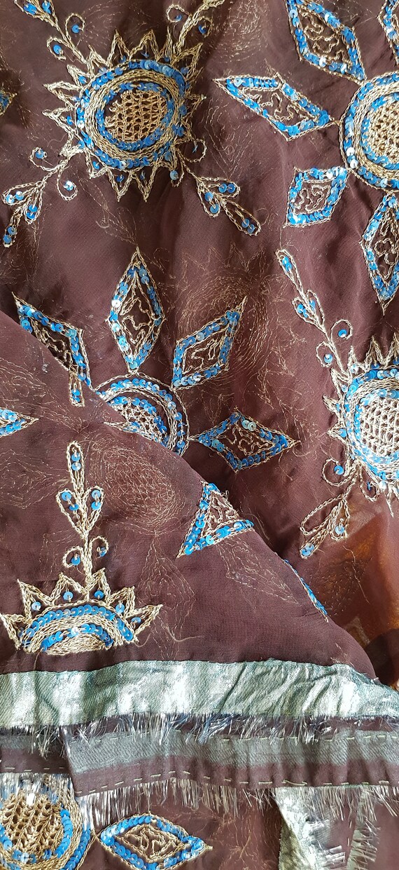 Vintage Shawl: Stunning Vintage 1970s Aubergine Purpl… - Gem