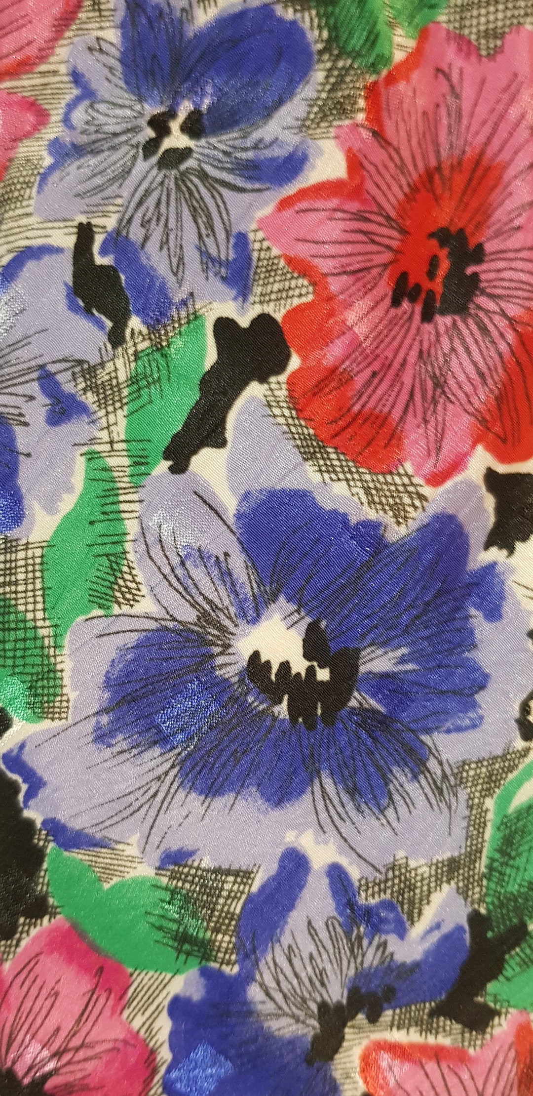 Vintage Men's Tie: Funky Vintage 1970s Floral Flower Power Tie by ...