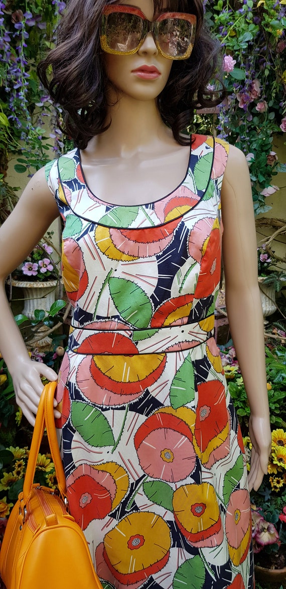UK 12/14 (US 8/10) Vintage 2001 Retro 1960s Style Psy… - Gem