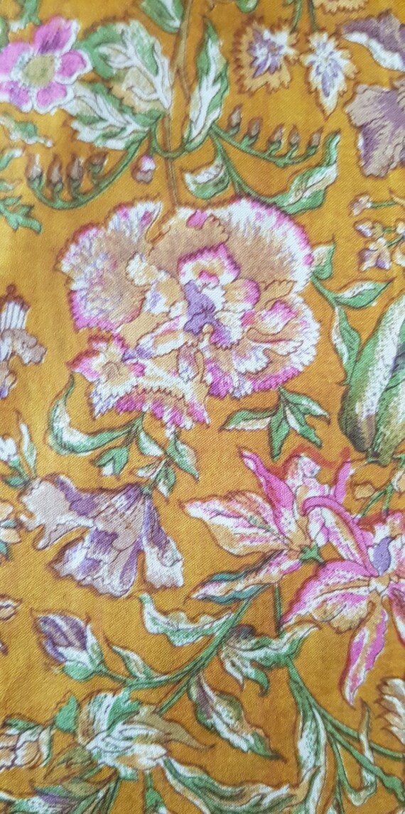 Vintage sari pink floral - Gem