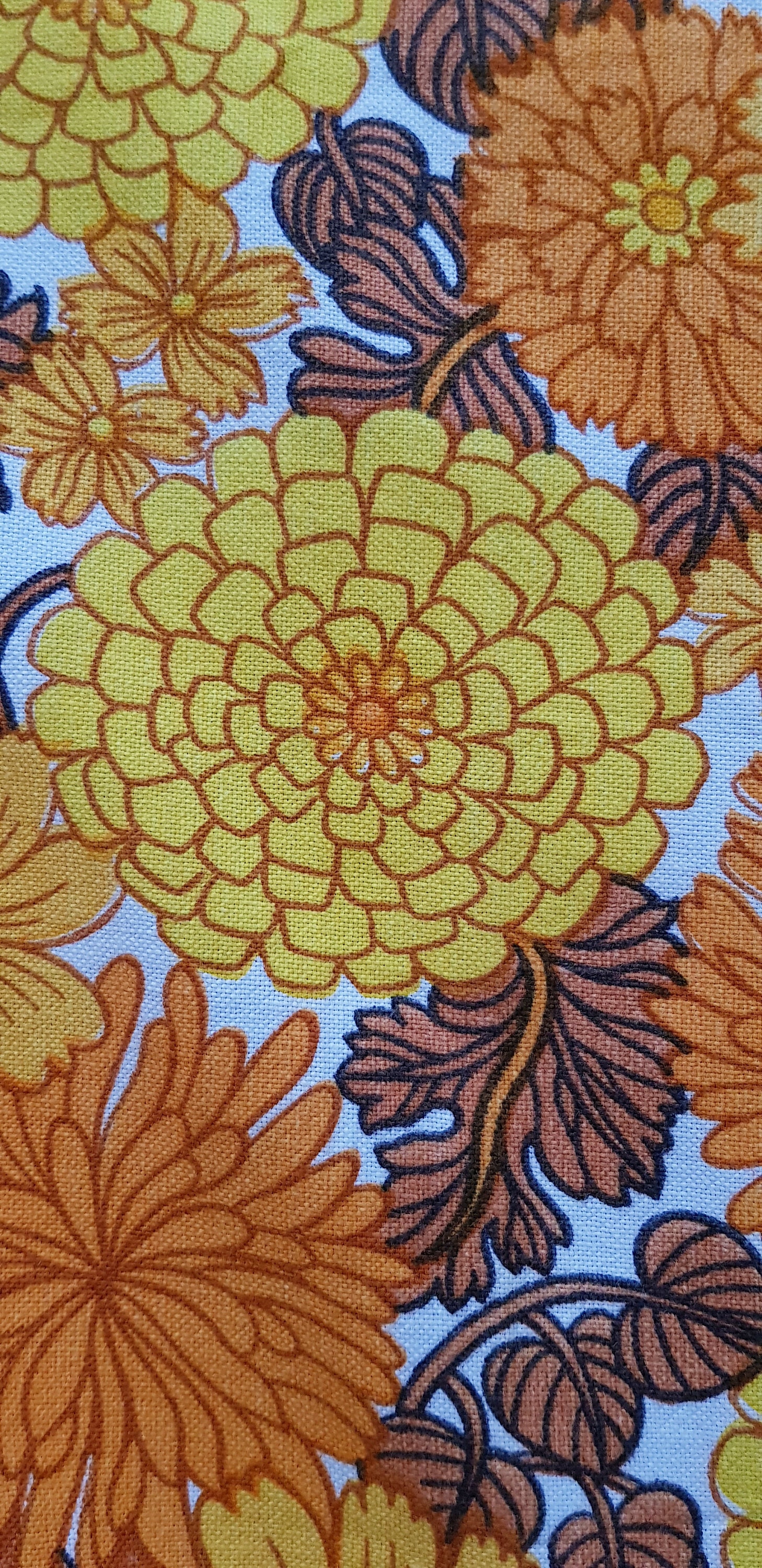 Vintage Curtain: Groovy Vintage 1960s 1970s Psychedelic Orange Yellow ...