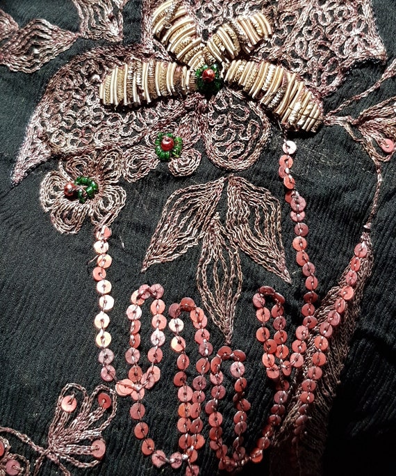 Vintage Shawl: Stunning Vintage / Antique Pure Silk C… - Gem