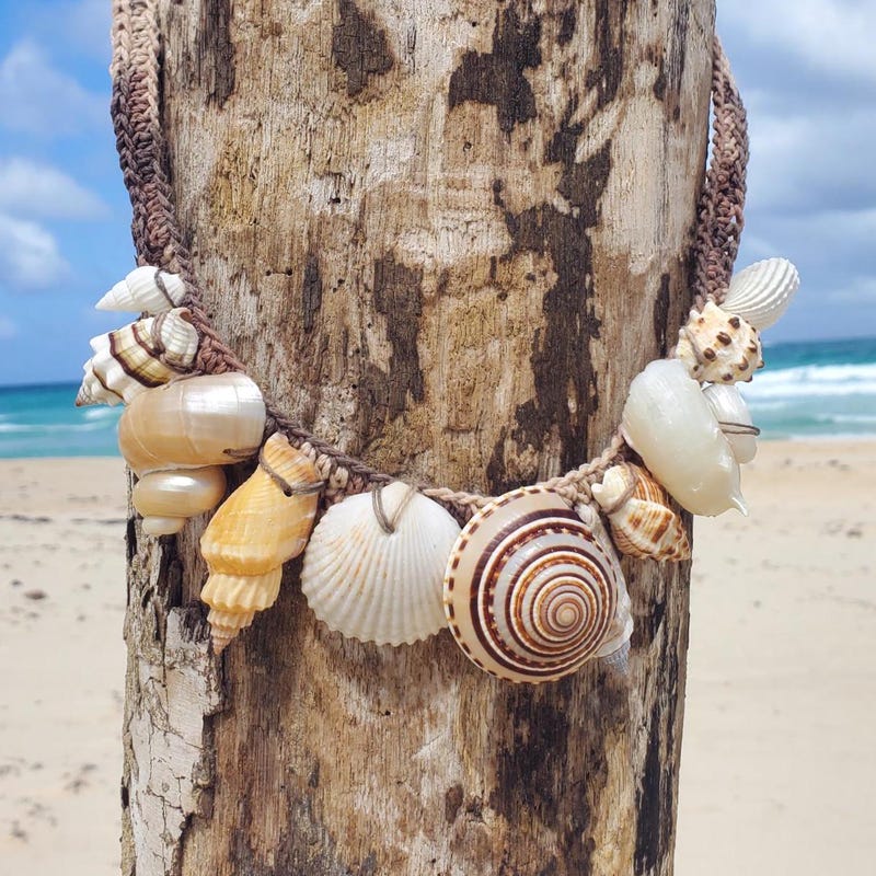 Big Shell Necklace Choker - Etsy