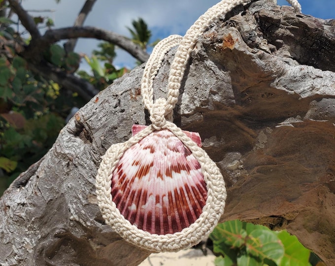 Vintage Boho Macrame Shell and Gold Bead Bib Choker Necklace~ Artisan ...