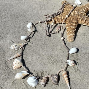 Shells on Hemp Long Necklace or Belt - Etsy