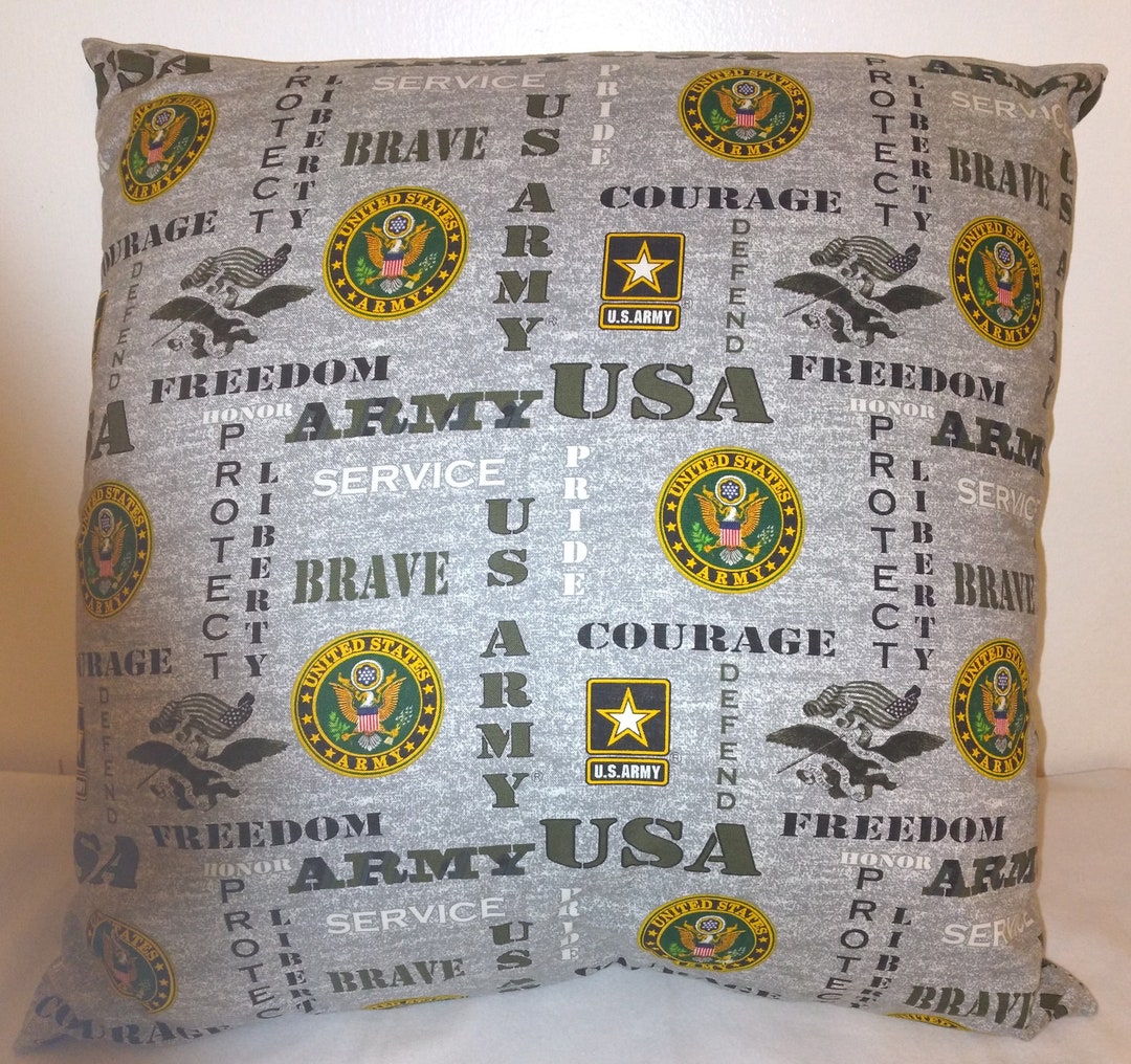 Military/veteran Throw Pillow - 18" X 18" Pillow Insert Included - Etsy