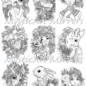 Into the Wild Coloring Book Digital PDF for Kids & Adults - Etsy