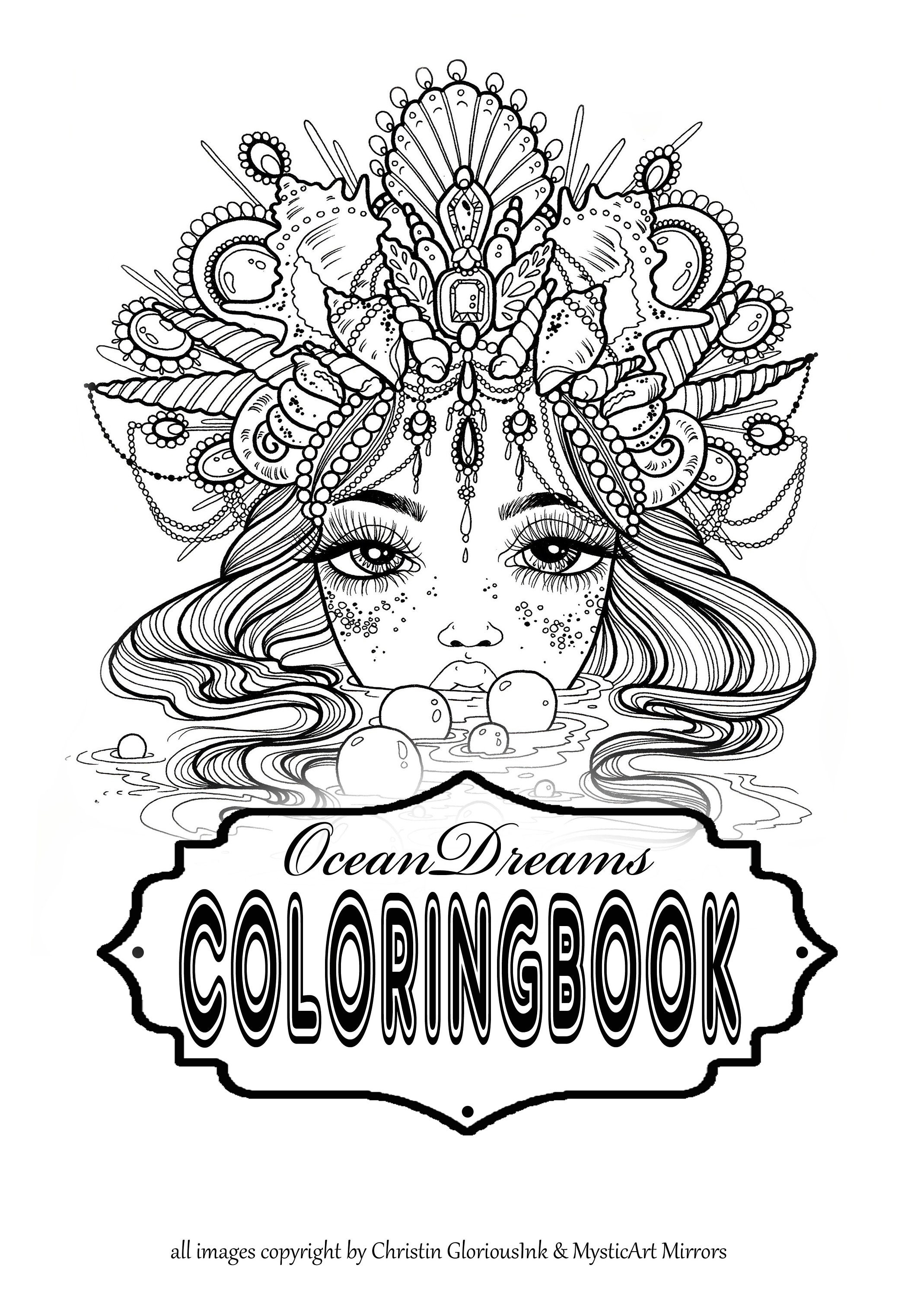 OceanDreams PDF Coloring Book digital | Etsy Canada