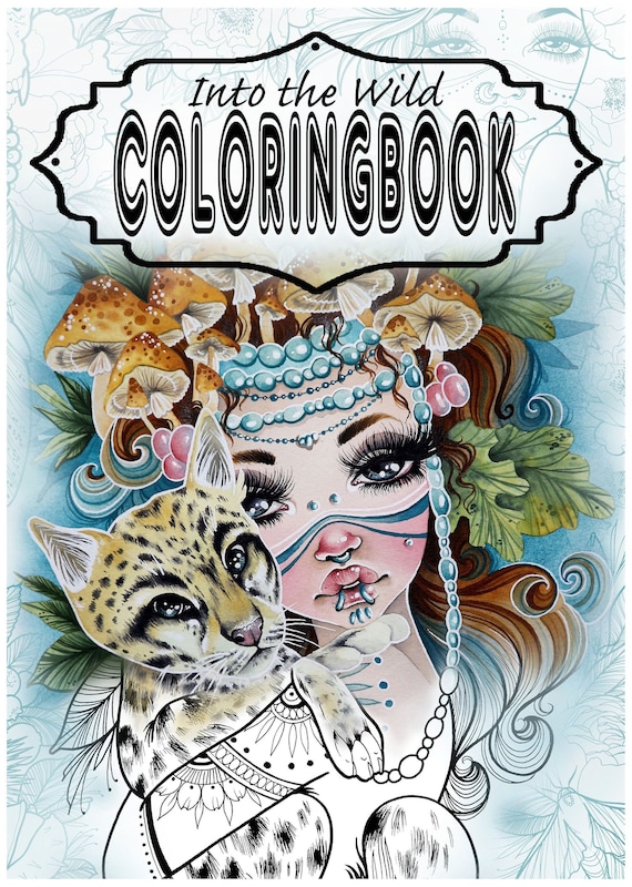 Into the Wild Coloring Book Digital PDF for Kids & Adults - Etsy