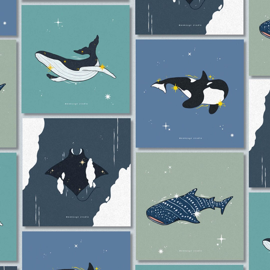 Moonsage Studio Mini Print/greeting Card - Etsy