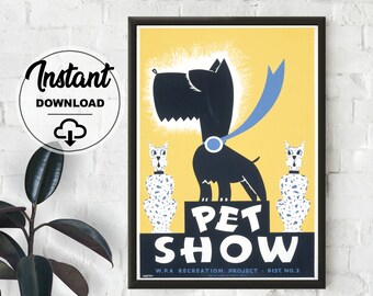 Pet Show Poster - Etsy