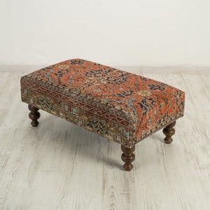 Ottoman Coffee Table , Aztec Patterned Furniture, Handmade Bohemian ...