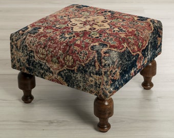 Ottoman Pouf Coffee Table Square Bench | Etsy