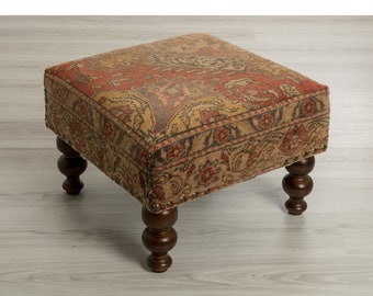 Ottoman Pouf Coffee Table Square Bench | Etsy