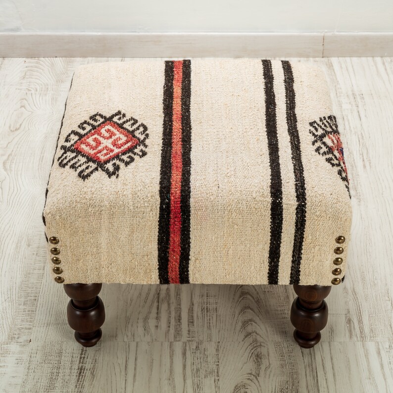 Ottoman Pouf Coffee Table Square Bench Aztec Furnitures - Etsy