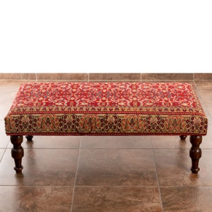 Ottoman Coffee Table , Aztec Patterned Furniture, Handmade Bohemian ...