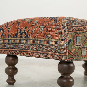 Ottoman Coffee Table , Aztec Patterned Furniture, Handmade Bohemian ...