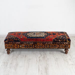 Ottoman Coffee Table , Aztec Patterned Furniture, Handmade Bohemian ...